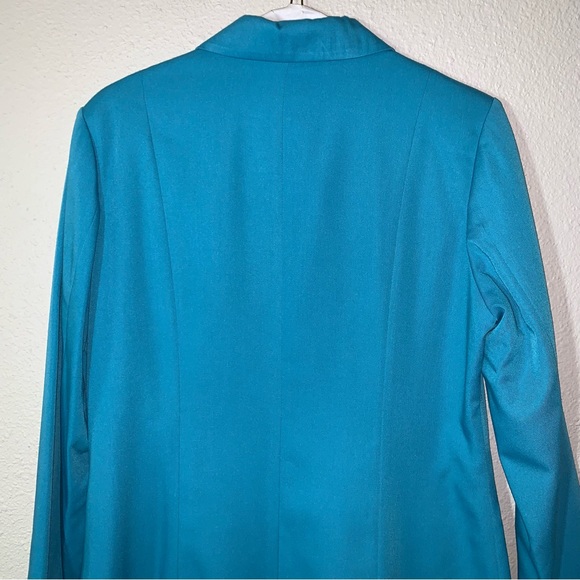 Vintage | Jackets & Coats | Vintage Monterey Bay Sky Blue Long Blazer Sz 2l Business Formal ...
